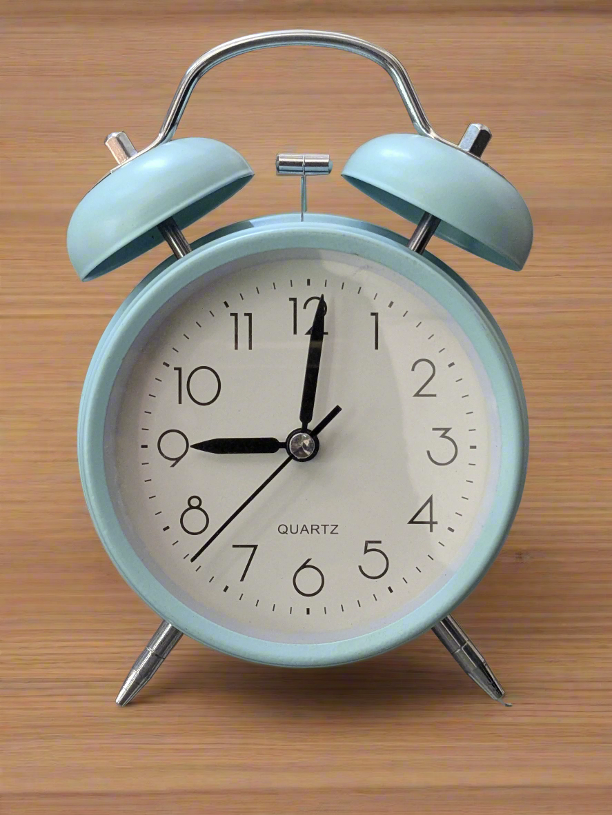 Quartz Alarm Clock | Blue– Nepali Pasal
